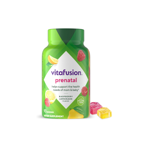 Vitafusion PreNatal Gummy Vitamins, Raspberry Lemonade - 90 ct, 45-Day ...