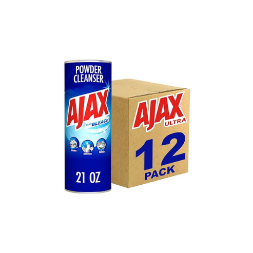 AJAX CLEANSER POWDER W/BLEACH 21oz. CASE PK 12 – AJ Globals