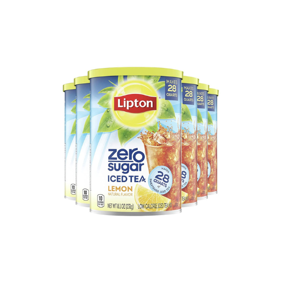 Lipton Zero Sugar Lemon Iced Tea Mix – 6 Pack, 28 QT – AJ Globals